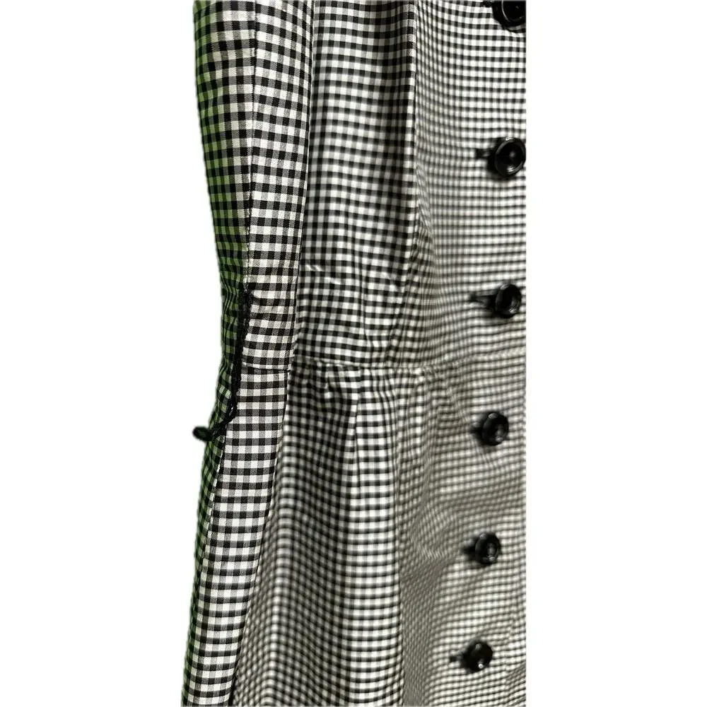 Etcetera | Dresses | Etcetera Black And White Gingham Midi Shirt Dress ...